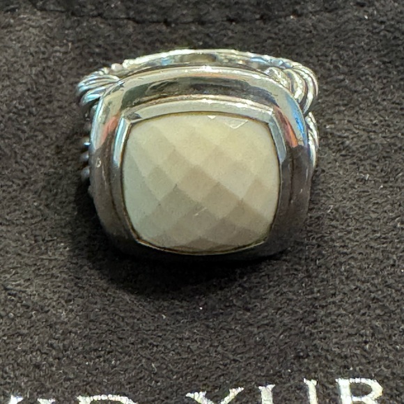 David Yurman | Jewelry | David Yurman Albion White Agate Ring Size 75 ...
